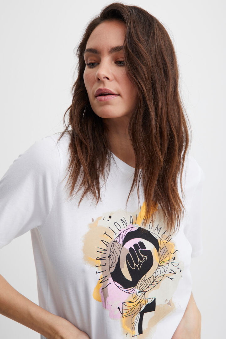 Pulz Amber T-shirt Bonbon Print-