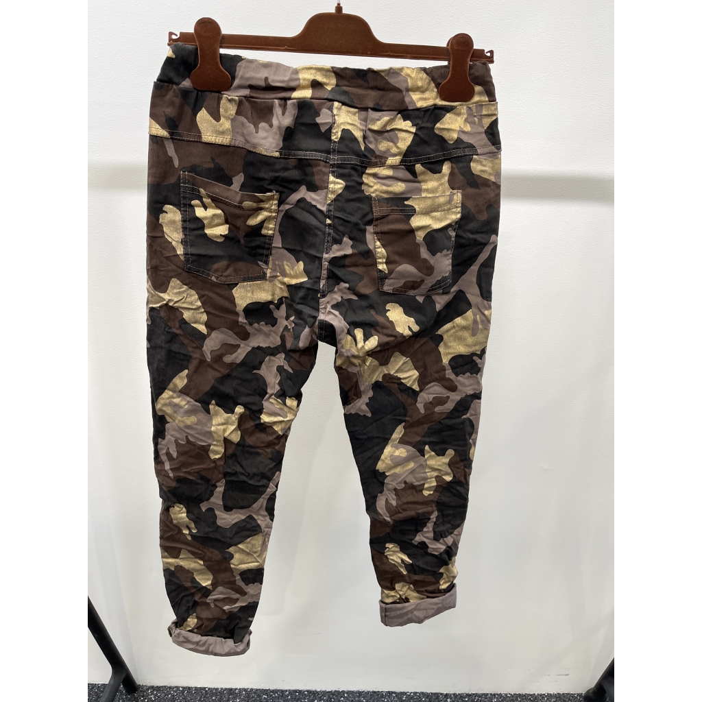 Marta Alba Pants Camo Gold-