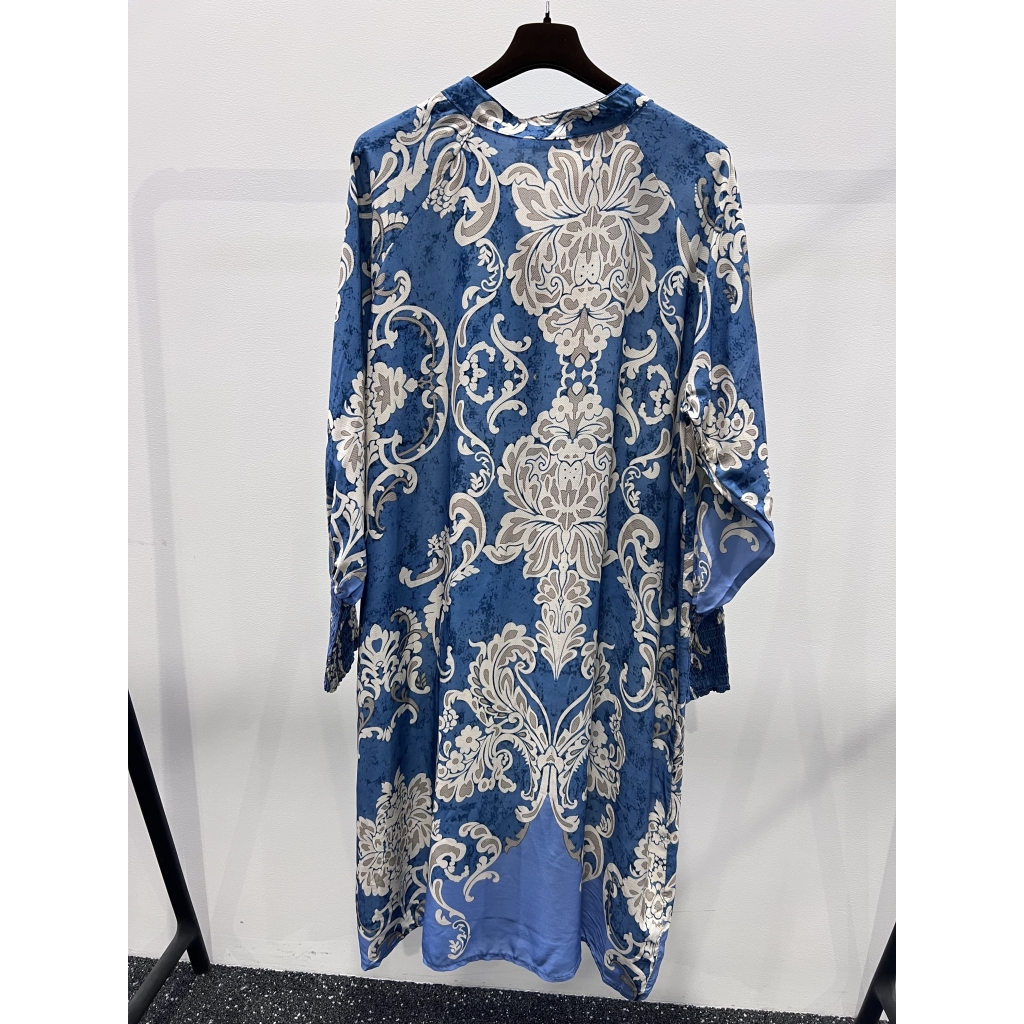Marta Eva Dress Blue Print-