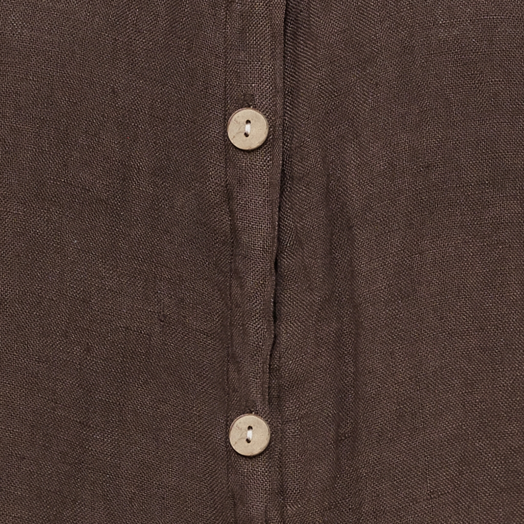 Marta Luma Dress Brown Hør-